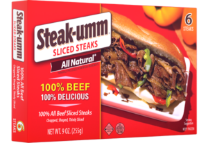 100% Beef Sliced Steaks - Steak-umm