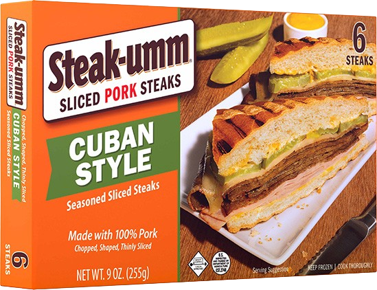 100% Beef Sliced Steaks - Steak-umm